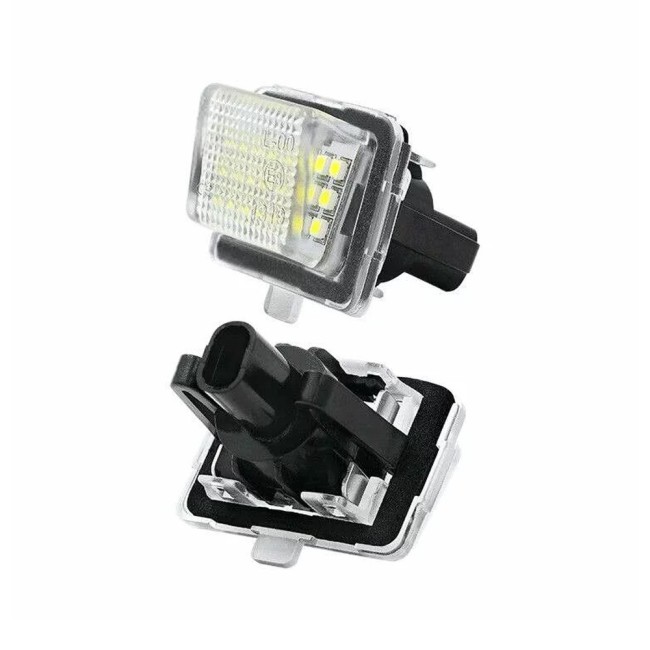For Mercedes W221 facelift LED License plate Light set