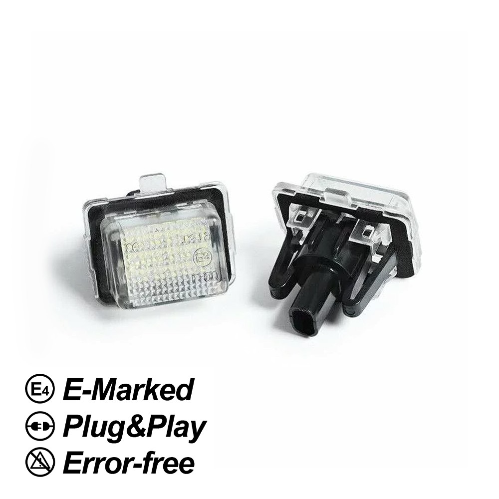 For Mercedes W221 facelift LED License plate Light set